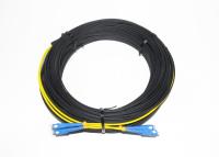 China Durable Fiber Optic Flat Drop Cable Duplex SC to SC Patch Cord jumper for sale