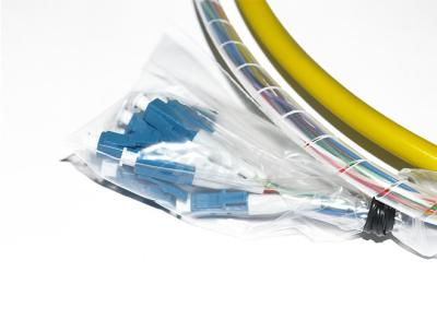Cina cavo di toppa di fibra ottica di 12 delle fibre di sblocco dei cavi trecce di LC in vendita