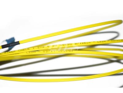China LC - Cabo de remendo de fibra óptica do amarelo do LC com único modo/multimodo plásticos à venda