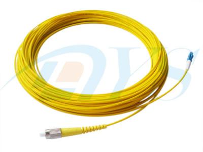 China Palavra simples Singlemode de fibra óptica do cabo de remendo de LC-FC para telecomunicações à venda