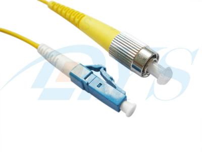 China Palavra simples Singlemode de fibra óptica do cabo de remendo de LC-FC para telecomunicações à venda