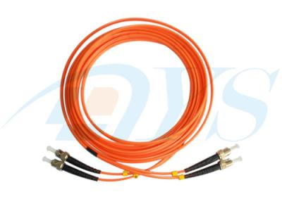 中国 赤い複式アパートの光ファイバーのパッチ・コード ST/単一モードの MM/DX 販売のため