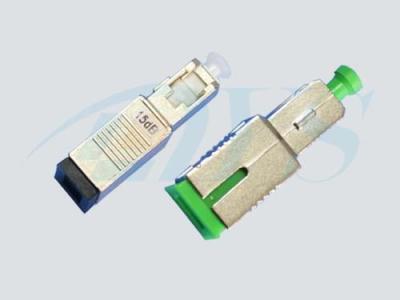 Cina attenuatore a fibra ottica dello Sc di dB 15 con perdita relativa di polarizzazione bassa in vendita