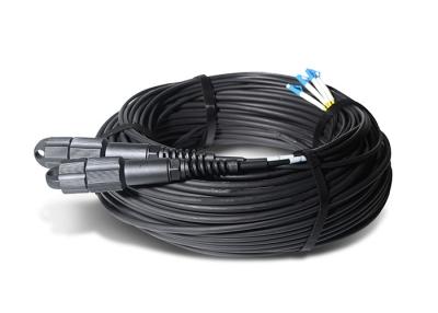 Cina Cavo di toppa a fibra ottica impermeabile nera PDLC/di ODLC, alta scossa in vendita