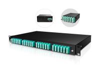 China 96 Port MTP Mpo Cassette Patch Panel Rack Mount Steel Material for sale