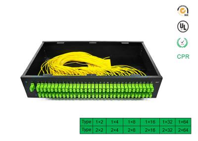 Cina Fabbrica direttamente prezzo di vendita per il separatore ottico dello scaffale di fibra ottica del separatore dello SpA 1x64 con il connettore dello Sc APC in vendita