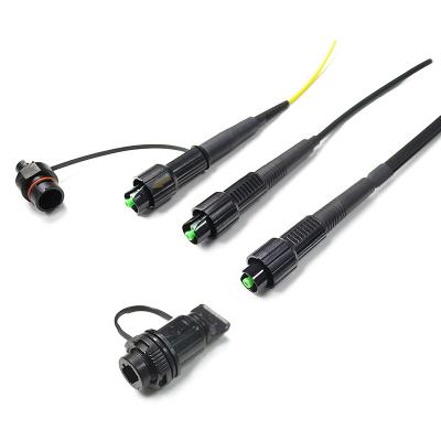 Cina Cavo di toppa a fibra ottica all'aperto dell'Assemblea di cavo armato dello Sc APC del IP FTTA FTTH Hoptic per il cavo di toppa all'aperto di ZTE Huawei in vendita