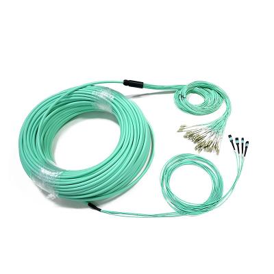 China 8f 12f 24f MPO/MTP con varios modos de funcionamiento unimodal al cable del desbloqueo del LC MPO en venta