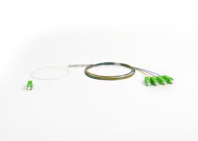 Cina Metropolitana dell'acciaio inossidabile del separatore MicroType/della fibra di PLCOptical di 1:4, con il connettore di SC/APC in vendita