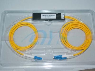 China 1 PLC LC/APC del × 2 ventana dual unimodal al divisor de fibra óptica del LC/del UPC para el sistema de comunicación óptica en venta
