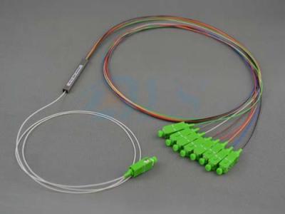China 1 * 8 PLC SC/APC Buistype Optische Vezelsplitser voor Datacommunicatie Te koop