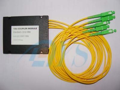 中国 1 x 4 SC/APC のコネクターが付いている単モード繊維光学のディバイダー Couper 販売のため