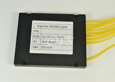 Cina Il separatore di fibra ottica 1x8 SpA di FC/APC, ABS di plastica inscatola l'imballaggio 1260/1650 in vendita