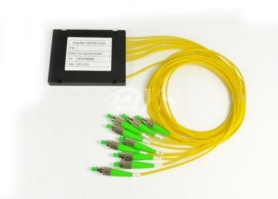 Китай Splitter PLC оптического волокна 1x8 FC/APC, пластичный ABS кладет упаковку в коробку 1260/1650 продается