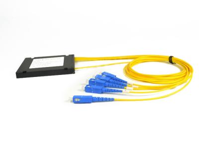 China Conector audio del SC/del UPC del divisor de la fibra óptica del PLC 1*4 para los despliegues de FTTx en venta