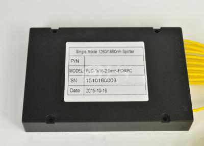 Cina SpA di fibra ottica di modo del separatore 1x16 del connettore APC/di FC con ROHS Certifaction in vendita