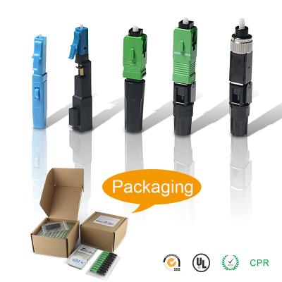 China Menos conectores de cabo de fibra ótica da perda 0.3dB, solução SC/APC SC/UPC de Ftth jejuam conector à venda