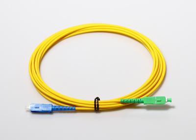 中国 DYS SC/APC-SC/UPC SM単信ポリ塩化ビニール1.5mの光ファイバーのパッチ・コード 販売のため