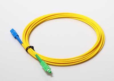 中国 DYS SC/APC-SC/UPC SM単信ポリ塩化ビニール1.5mの光ファイバーのパッチ・コード 販売のため
