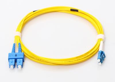 Cina cavo di toppa duplex della fibra di 3m 3mm MP LC per CATV in vendita