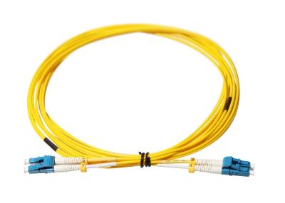 Cina cavo di toppa duplex della fibra di 3m 3mm MP LC per CATV in vendita