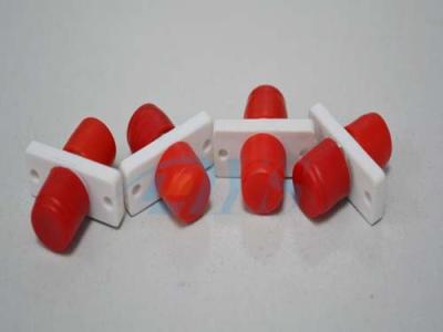 China Adaptador de fibra óptica do ST da flange vermelha para o valor alto da perda de reflexão traseira do CAT à venda