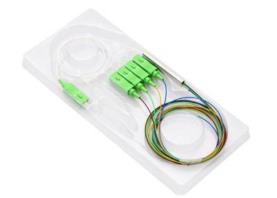 Cina Separatore di fibra ottica di Mini Type G657A1 1x4 con il connettore dello Sc APC in vendita