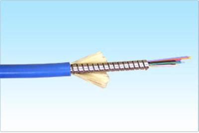 Cina Gray di fibra ottica monomodale del cavo di toppa del diametro corazzato flessibile del blu 6mm (12core) in vendita