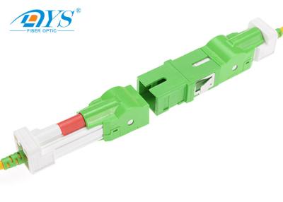 China Conector de fibra ótica do obturador do cabo de remendo do SC APC de FTTH FTTB FTTX auto à venda