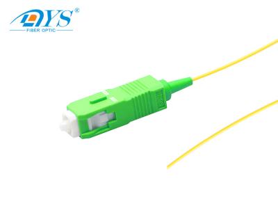 中国 単信複式アパートの光ファイバーのパッチ・コードの繊維光学のピグテールLC UPC 3.0mm 販売のため