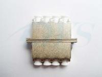 China LC - LC Quad Metal Fiber Optic Adapter Application Data Processing Networks for sale