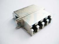 China LC - LC Quad Metal Fiber Optic Adapter Application Data Processing Networks for sale