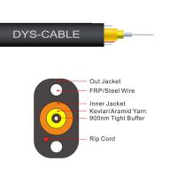 China 1 Core Ftth Single Mode Indoor Fiber Optic Cable 1km for sale