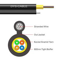 China 1 Core Ftth Single Mode Indoor Fiber Optic Cable 1km for sale