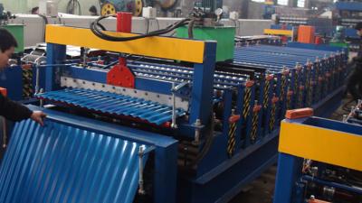 China Corrugated Iron Roofing Machine China 0.3-0.8mm Sheet Metal Roll Forming for sale