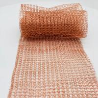 China Flat Type Copper Mesh Rats 15.2m Length Knitting Surface Corrugated Mesh for sale