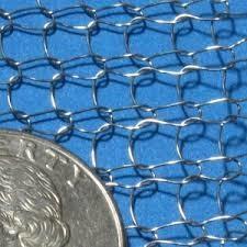 Cina L'acciaio inossidabile argento rettangolare con nastro a maglia per filtri in vendita