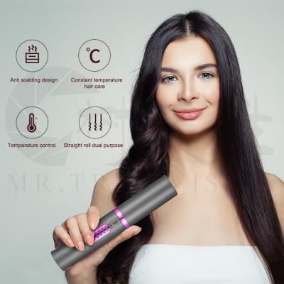 China Controle de temperatura liso Mini Electric Cordless Hair Straightener do encrespador NTC do ferro de USB à venda