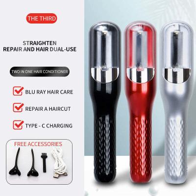 Cina I regolatori senza cordone elettrici dei capelli il radiatore della ceramica della tormalina del regolatore della doppia punta in vendita