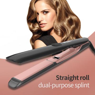 Cina Dispositivo digitale per l' raddrizzatore di capelli in piastra di titanio a schermo tattile con cavo / logo personalizzato in vendita