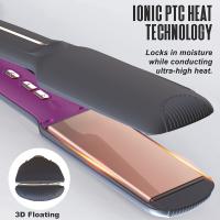 China 110v 480f Titanium Straightener With Lcd Temperature Display for sale