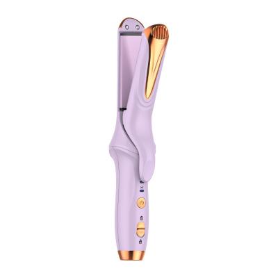 Cina 2 in 1 strettulatore e ricciatoio di capelli di ceramica cura dei capelli e styling ferro capelli riccioli LED temperatura macchina wireless in vendita