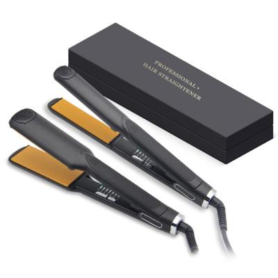Cina Il raddrizzatore di titanio 100-240V 50/60Hz 55W dei capelli dell'oro ha personalizzato il logo in vendita