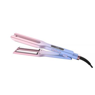 Cina Piastra per capelli digitale a LED in titanio Flat Iron 4 riscaldatori PTC Double Effect Pro Fast Electric in vendita