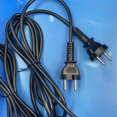 China Power CORD VDE H05VV-F 2X0.75mm AC Power Cord With Plug for sale