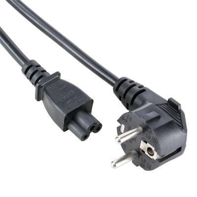 China EU VDE Power Cord Black Home Appliance Laptop Extension Cable for sale