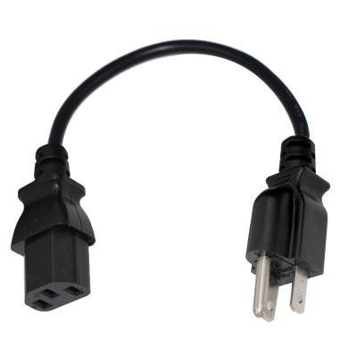 China 80cm UL Power Cord NEMA 5-15P IEC60320 C13 Connector For Desktop Computer for sale