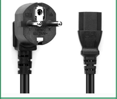 China CEE7/7 Schuko Plug To IEC 60320 C15 VDE Power Cords for Home appliance for sale