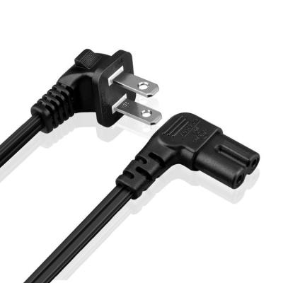 China 125V 13A 15A 2 Pin AC 1.2m UL Power Cord 2Pin Skyworth 90° Extension Cord for sale
