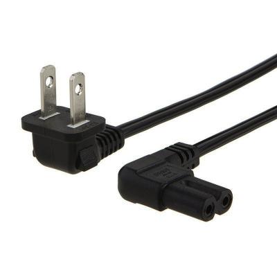 China AC 1.2m UL Power Cord 2Pin Skyworth TV 90° Extension Cord for sale